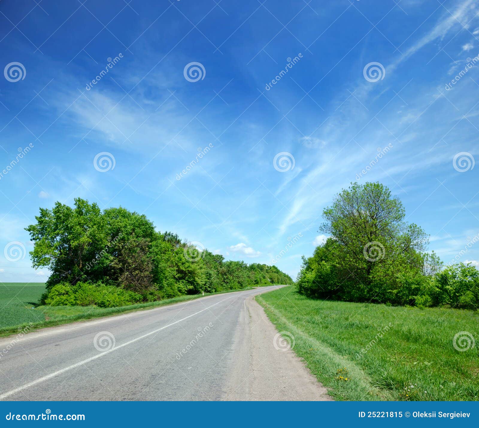 Deserted Road in the Remote Rural Areas Stock Image - Image of road ...