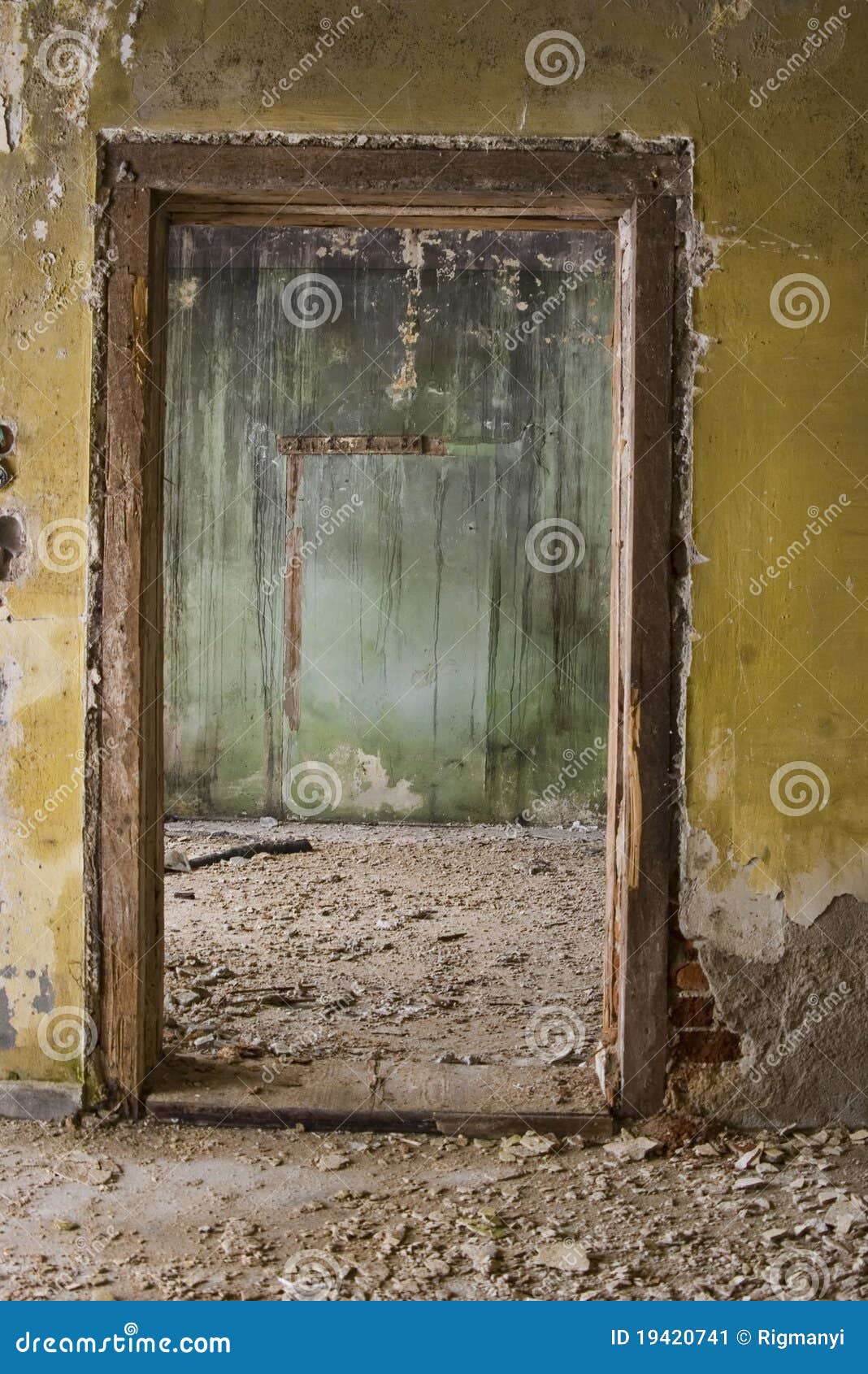 Deserted rooms stock image. Image of broken, texture - 19420741
