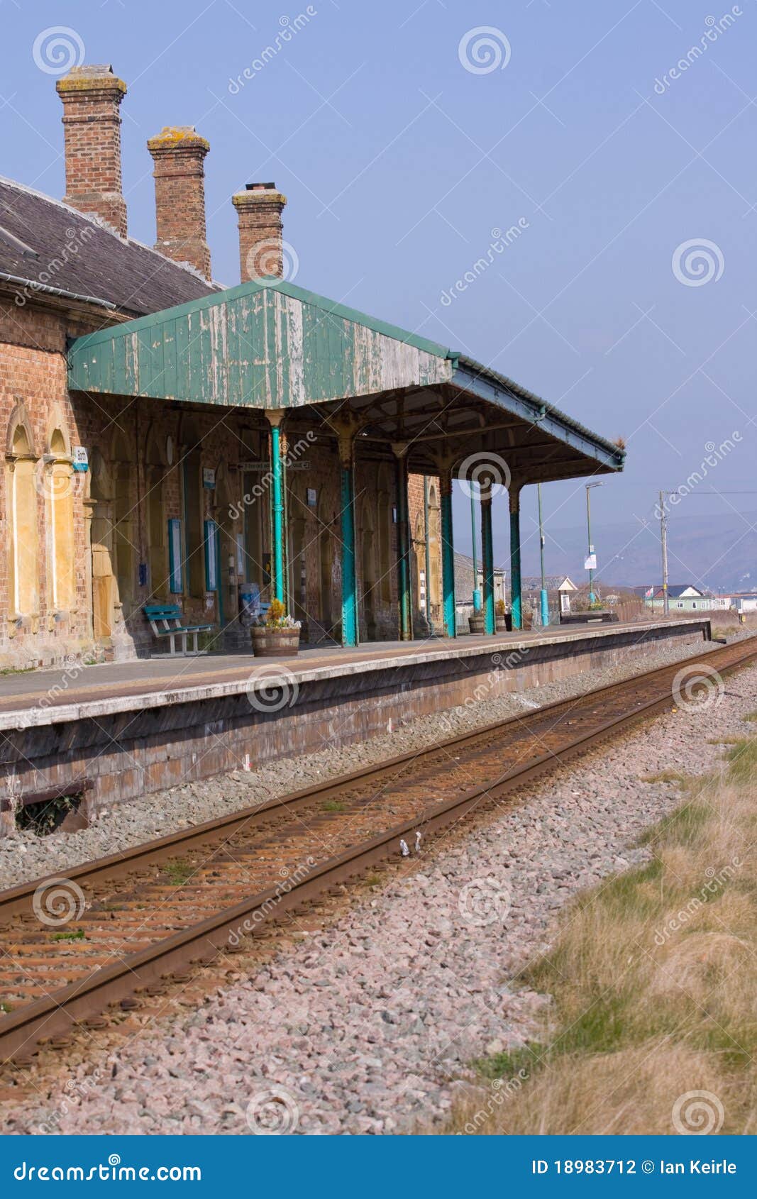 Deserted Rural Railway Station Stock Photo - Image of transportation ...