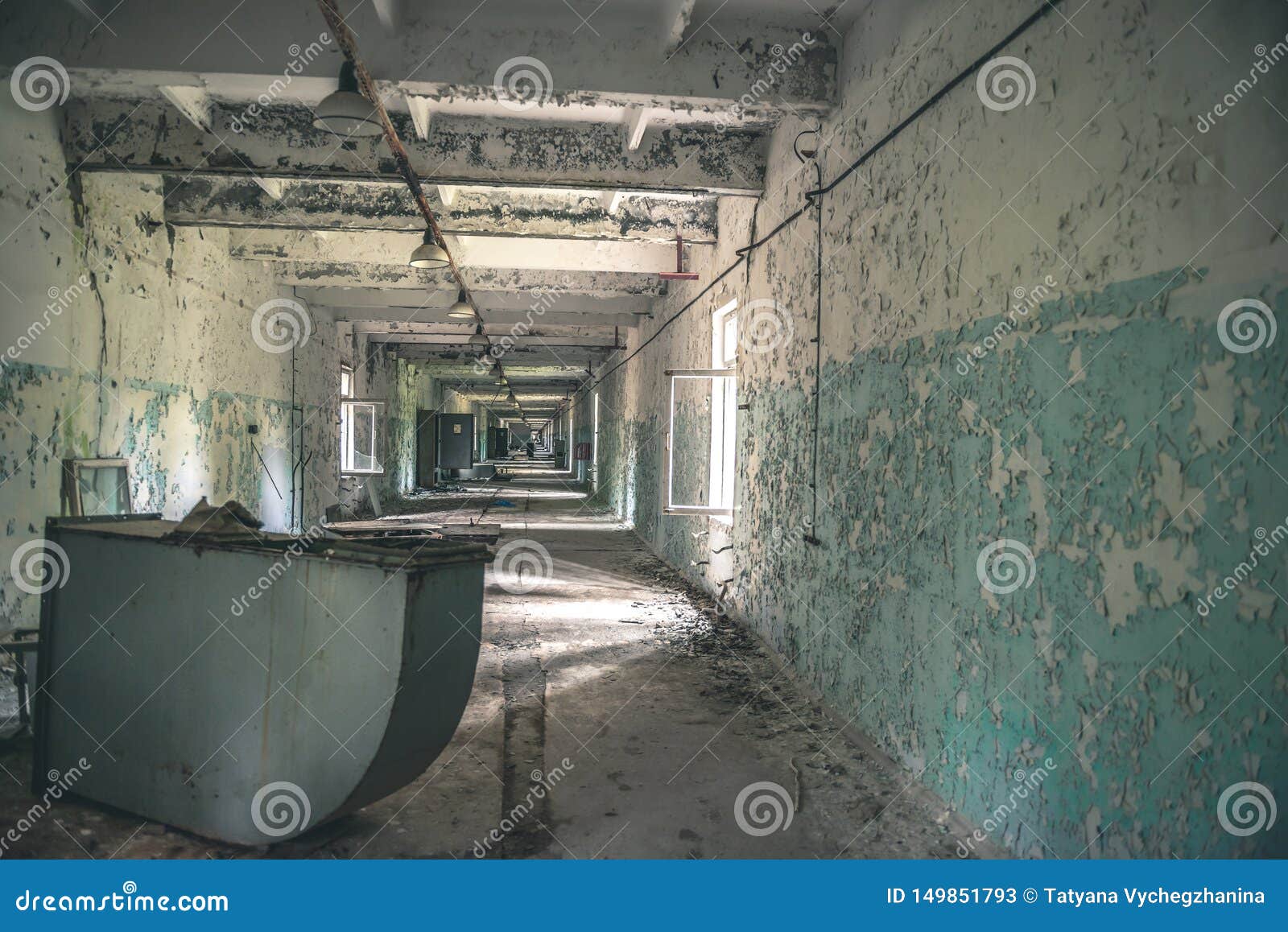 Deserted Technical Room in Mess in Pripyat Stock Image - Image of hall ...