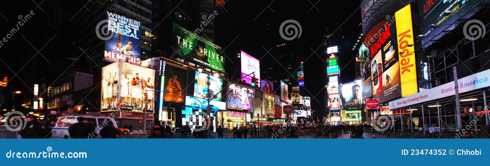 Deserted Times Square editorial photography. Image of landmark - 23474352