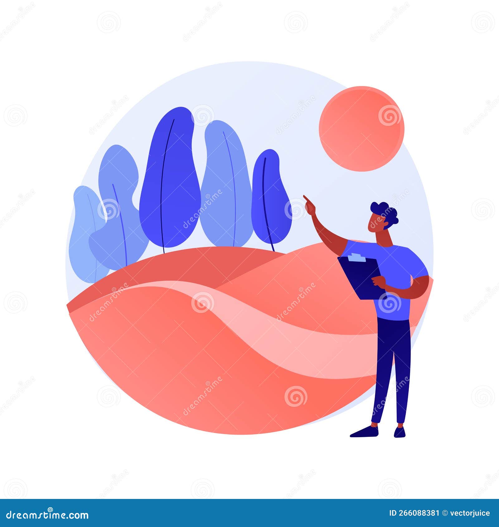 Desertification Abstract Concept Vector Illustration Stock Vector ...