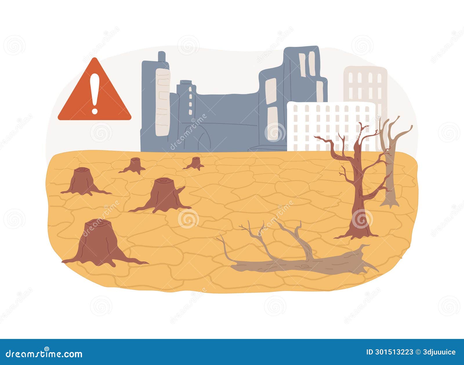 Soil Contamination And Ground Water Chemical Pollution Outline Concept ...