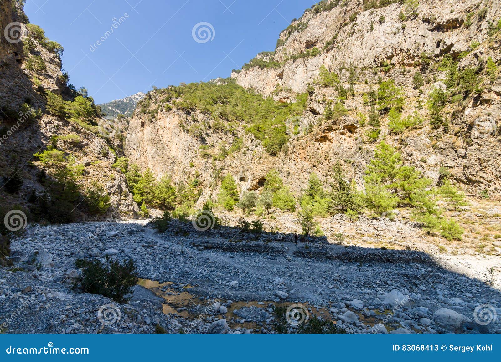 Desfiladeiro de Samaria imagem de stock. Imagem de grécia - 83068413