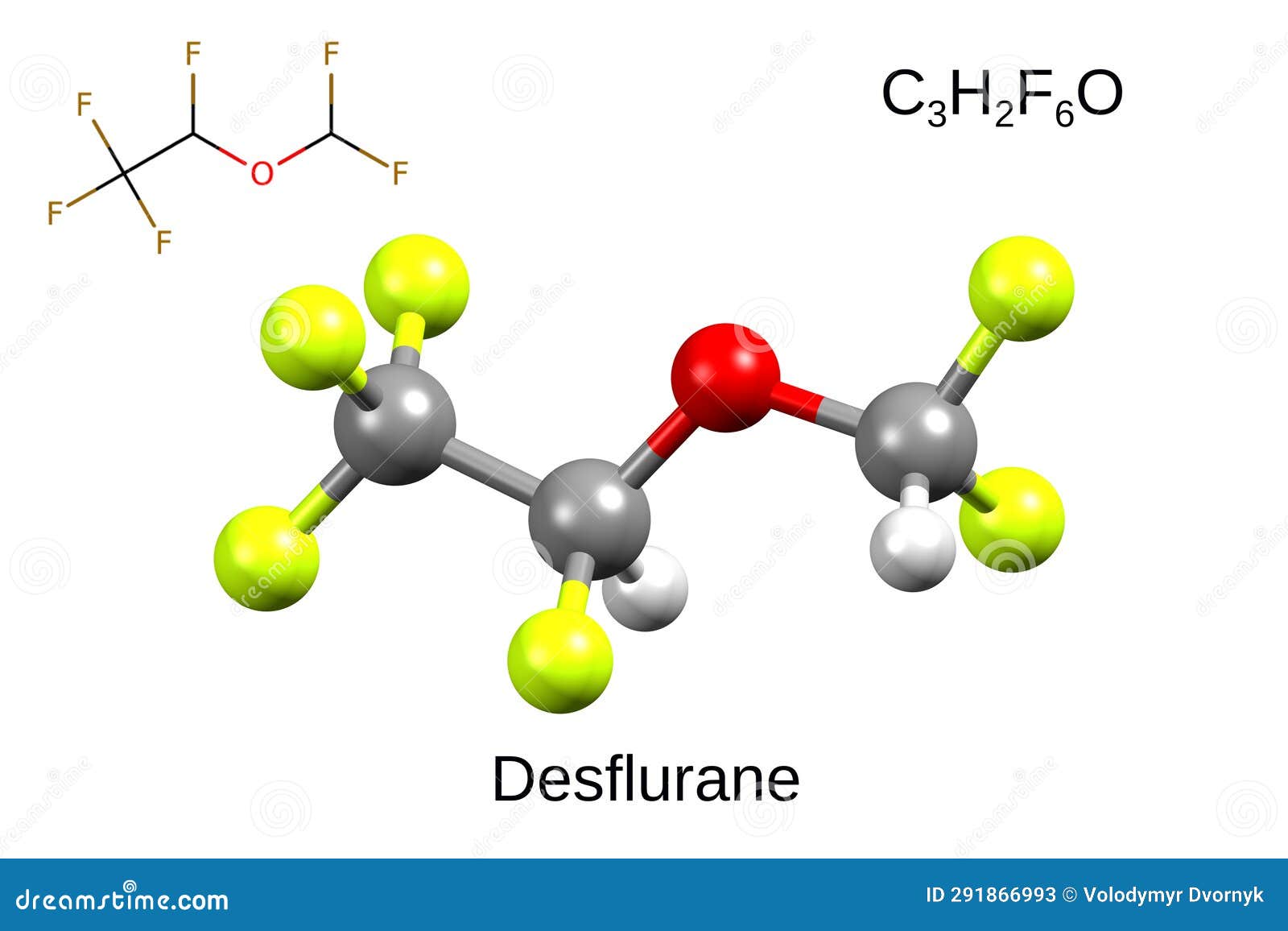 Chemical Formula, Skeletal Formula And 3D Ball-and-stick Model Of ...