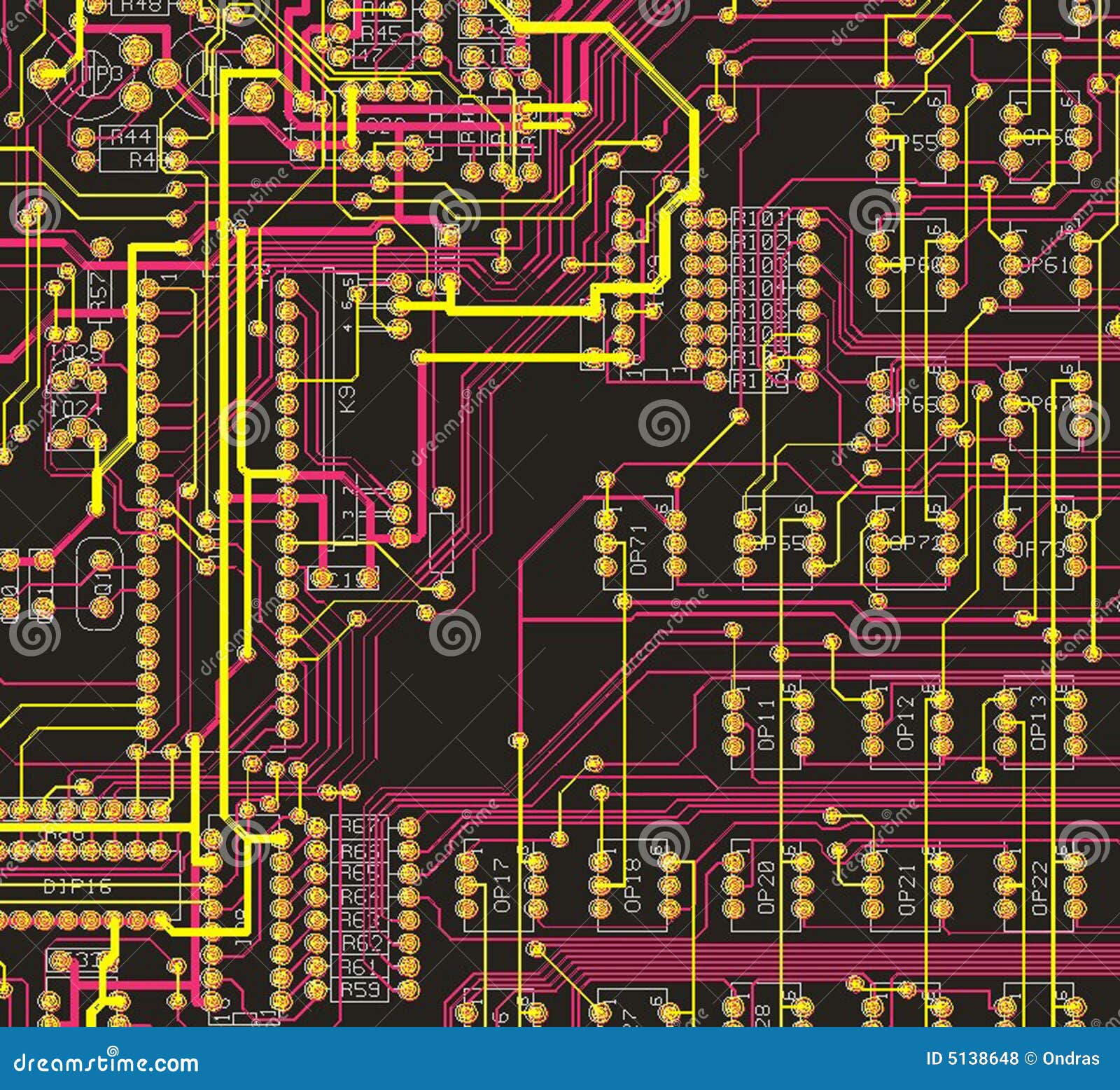PCB Printed Circuit Board - Laminated Sandwich Structure Of Conductive ...