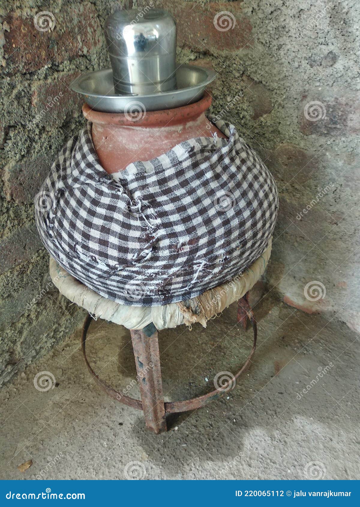 Desi pot for cold water stock photo. Image of dish, stand - 220065112