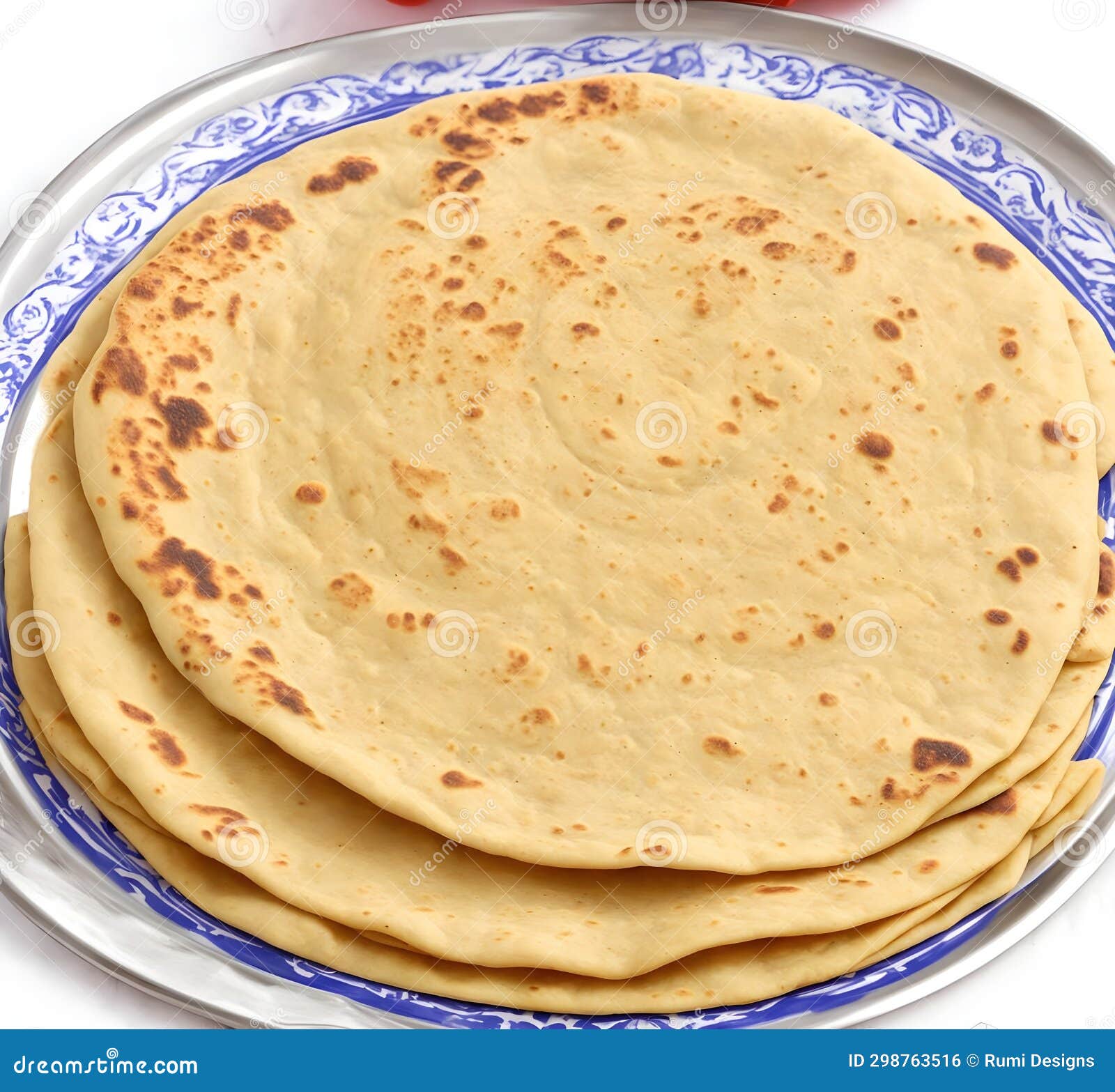 Desi roti chapati Indian stock photo. Image of roti - 298763516