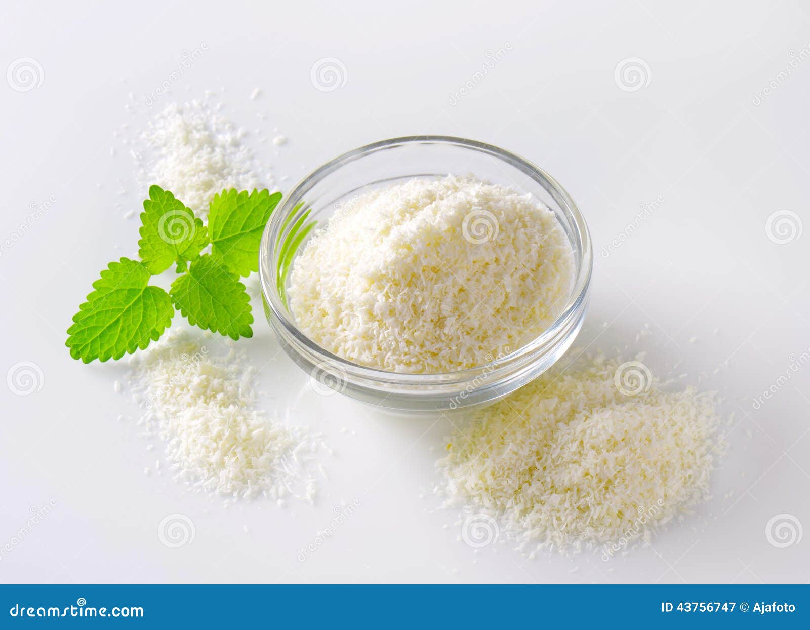 Desiccated coconut stock image. Image of desiccated, fruit - 43756747