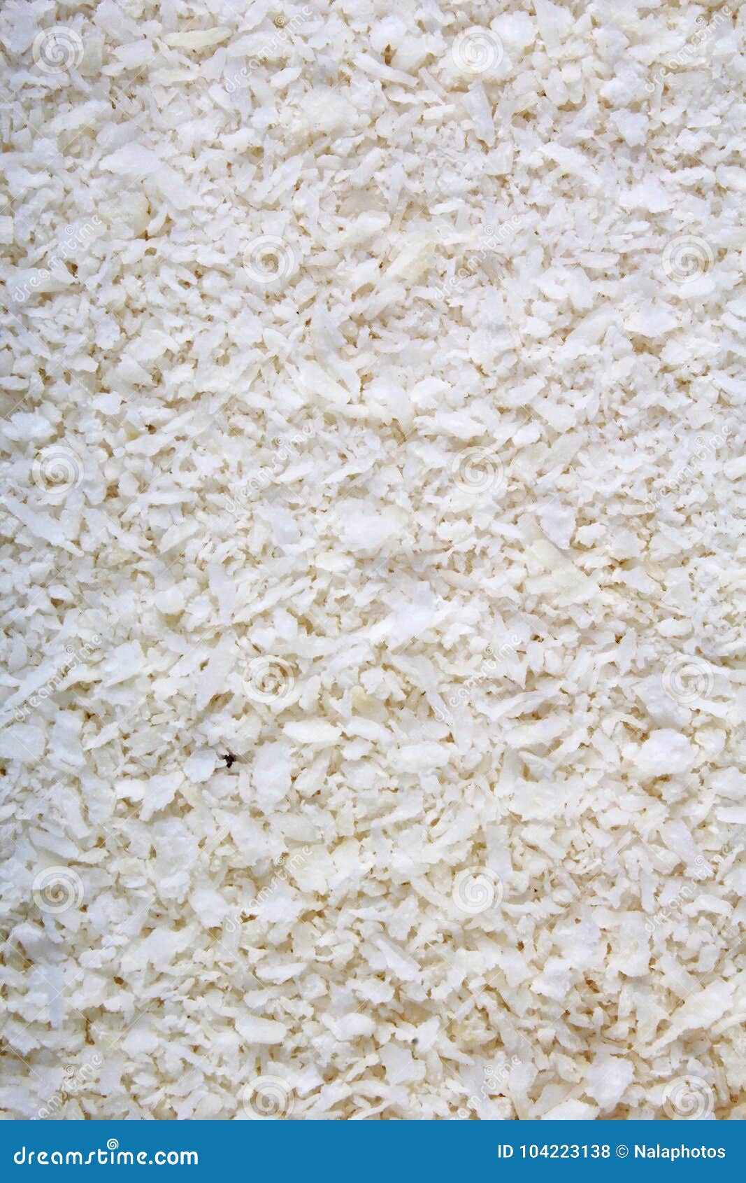 Desiccated Coconut Texture Pattern As Background. White Abstract ...