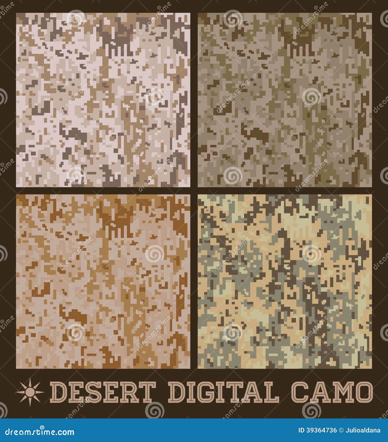 Desierto - Camuflaje Digital Del Vector Inconsútil Ilustración del ...
