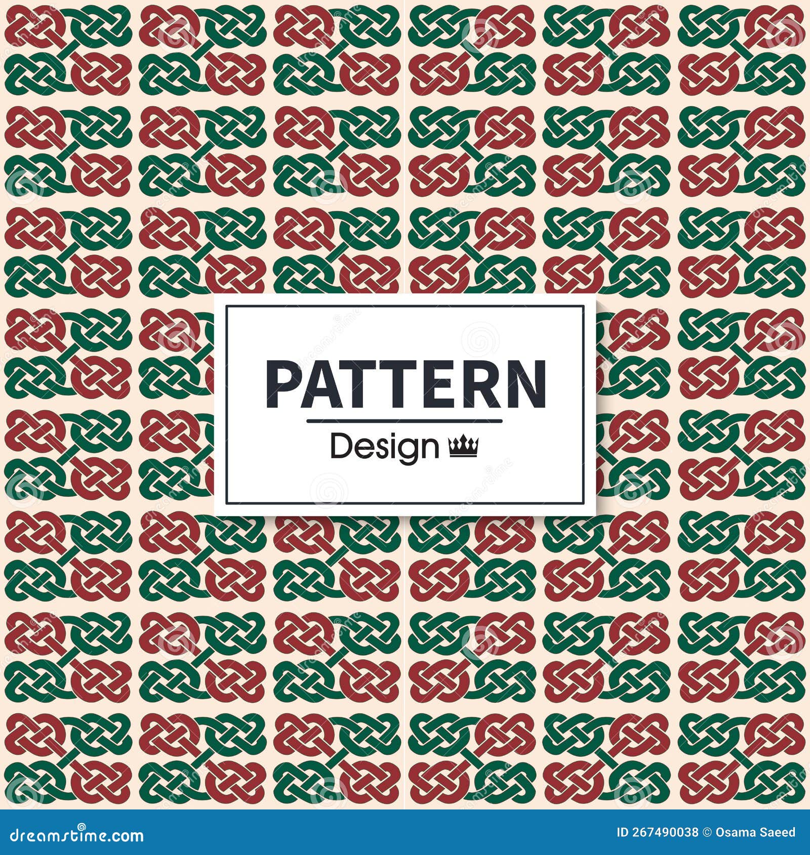 Red and Green Colour Pattern for Multi Use Stock Illustration ...