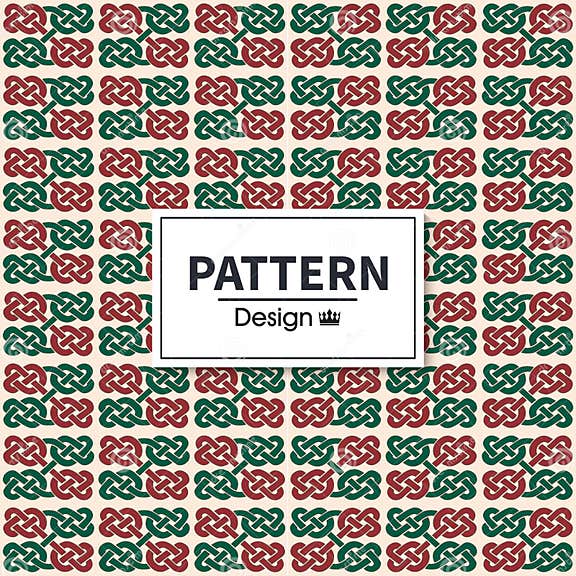 Red and Green Colour Pattern for Multi Use Stock Illustration ...
