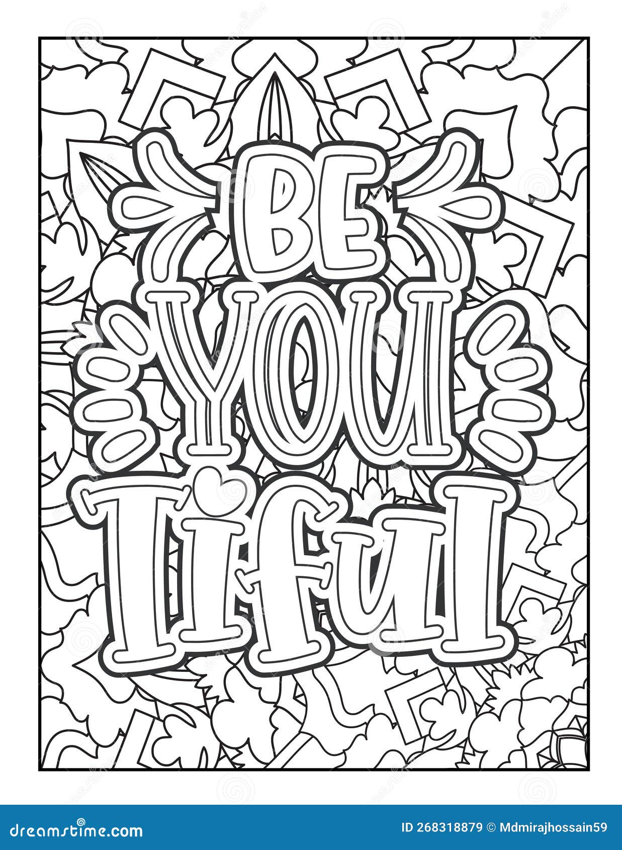 Motivational Inspirational Quotes Coloring Page. Positive Affirmative ...