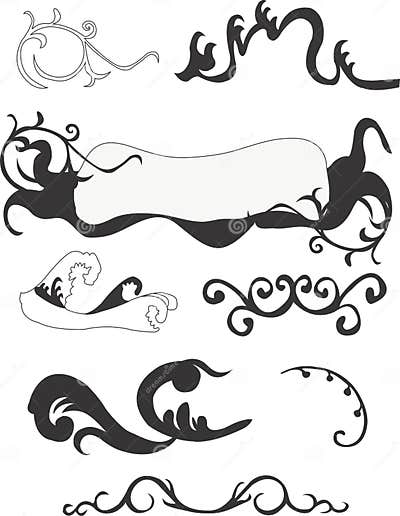 Design stock illustration. Illustration of scroll, decoration - 300118