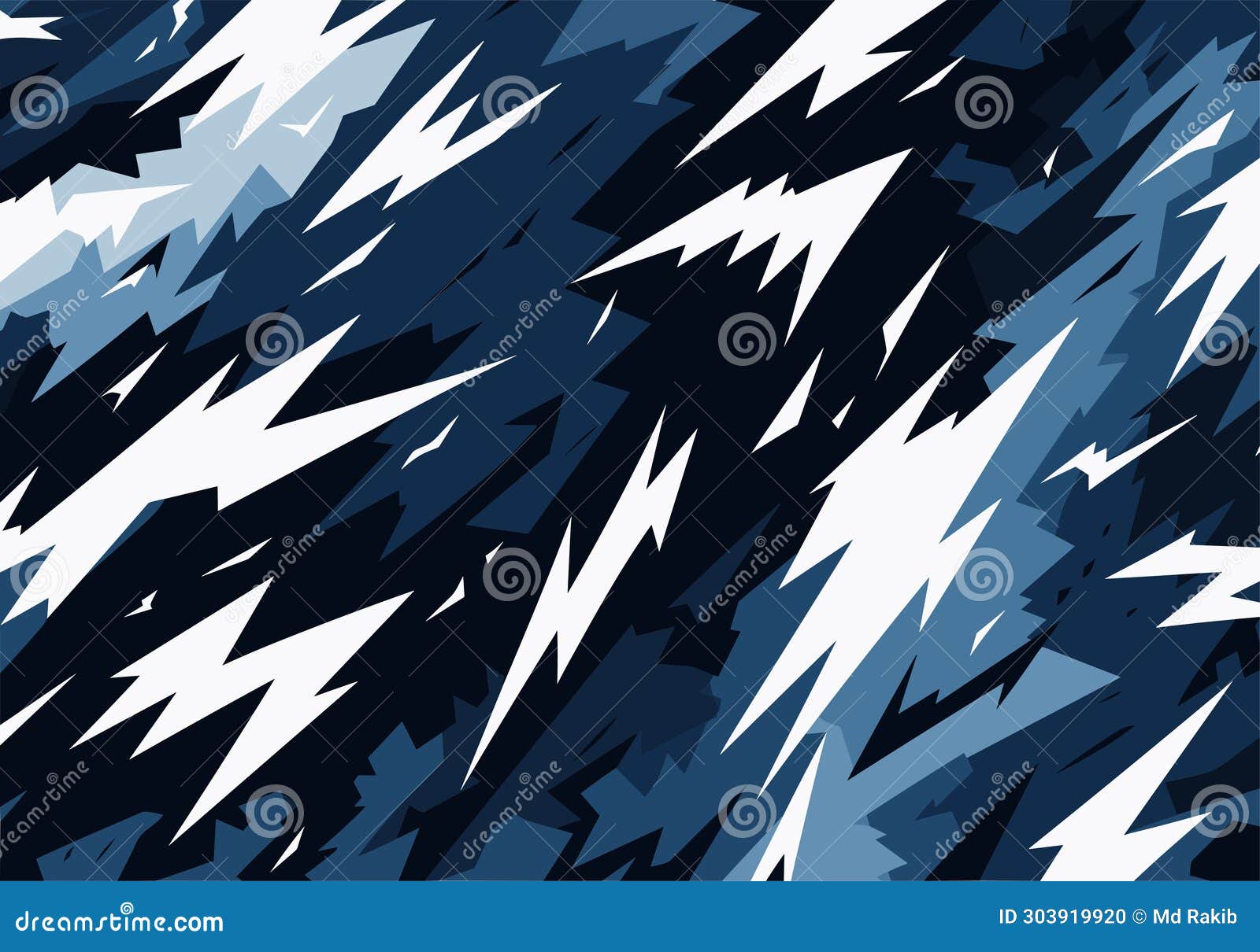 Abstract Black and White Lightning Vector with Lightning Bolts Stock ...