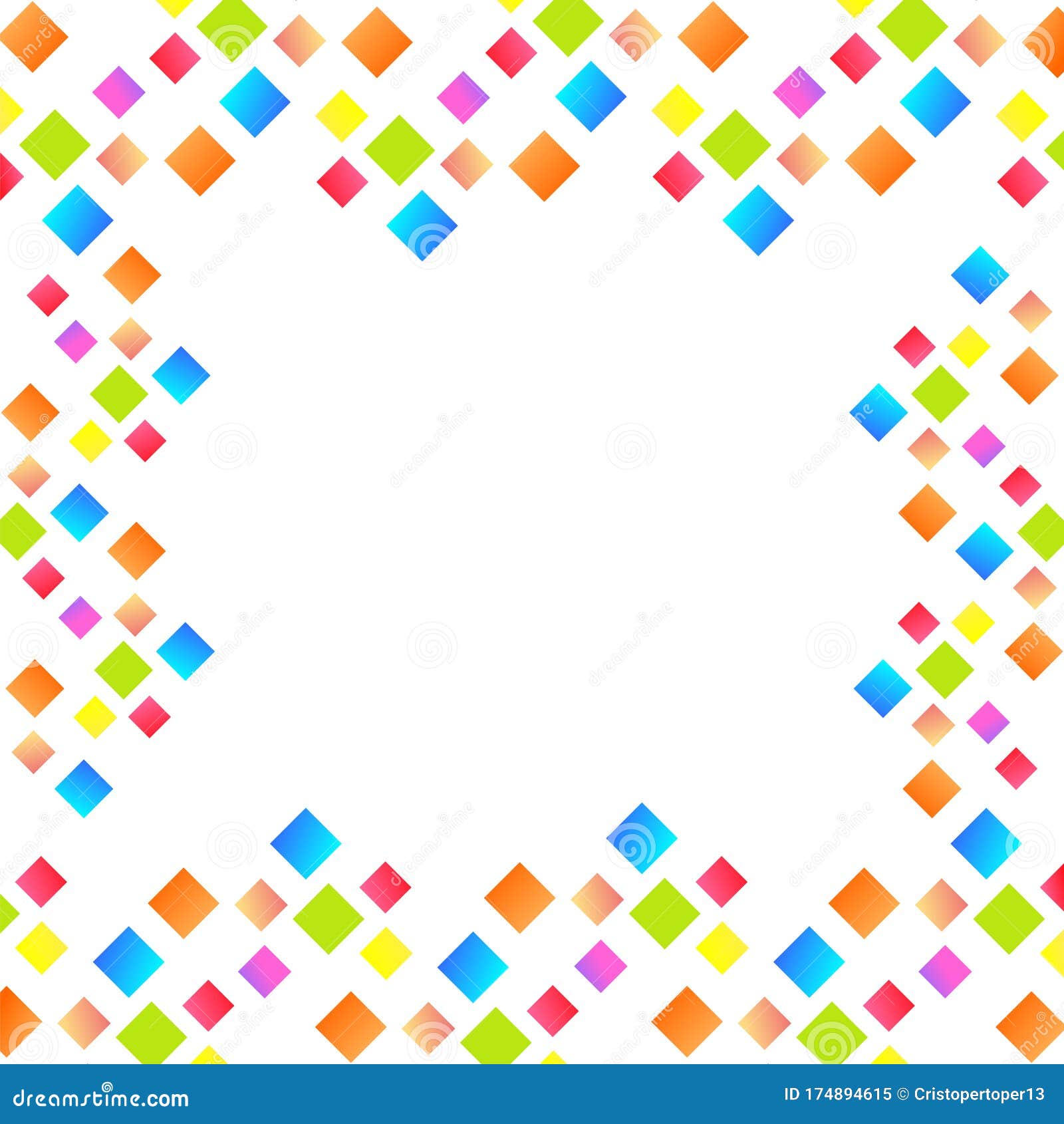 Design Abstract Colorful Frame Vector Stock Vector - Illustration of ...