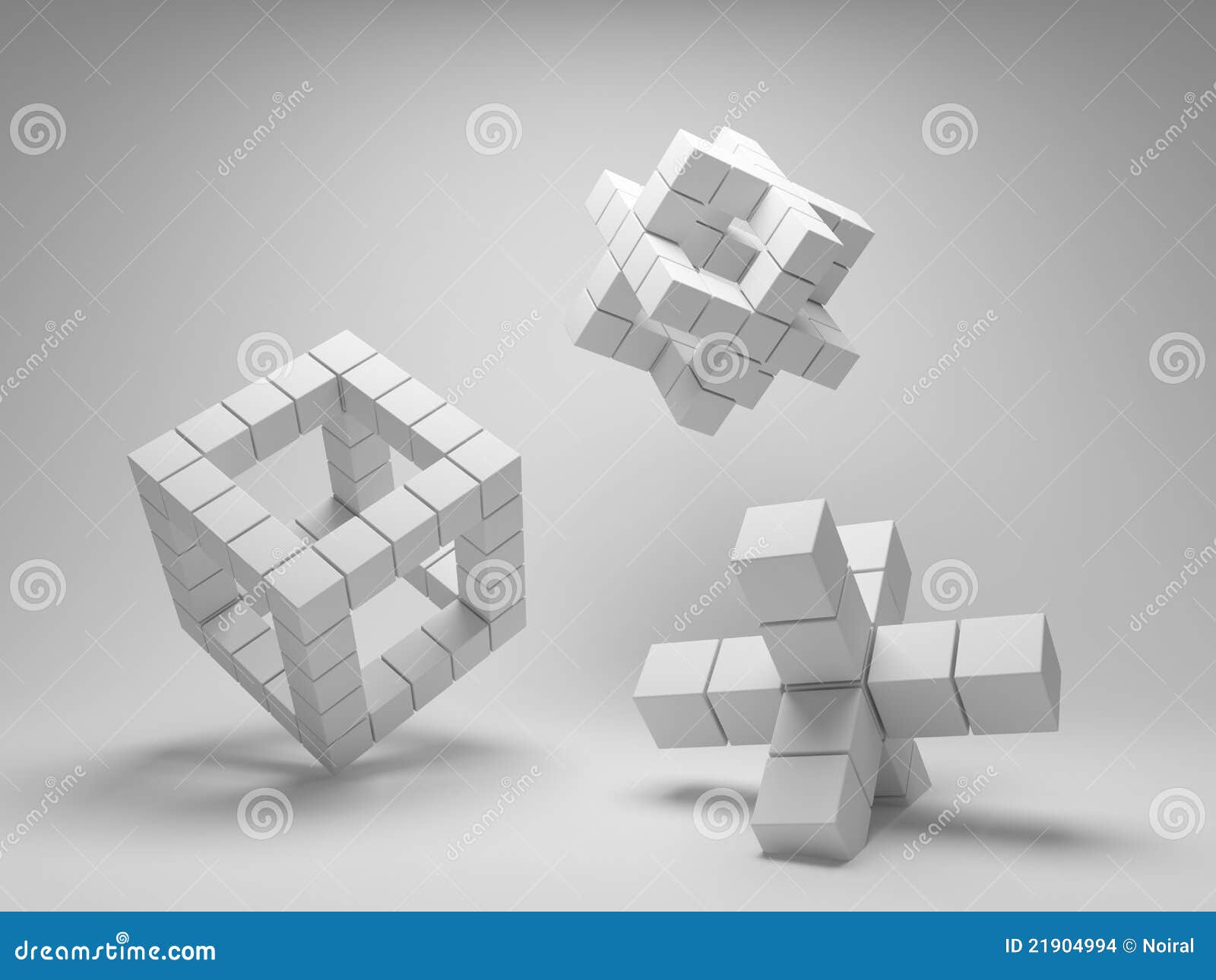 Design Abstract Geometry of the Cubes Stock Illustration - Illustration ...