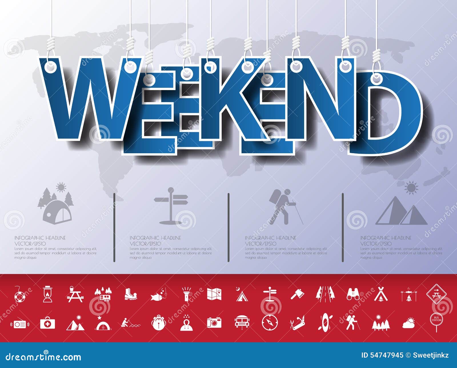 Design Abstract Infographic Front on the Rope.Vector/illustration ...