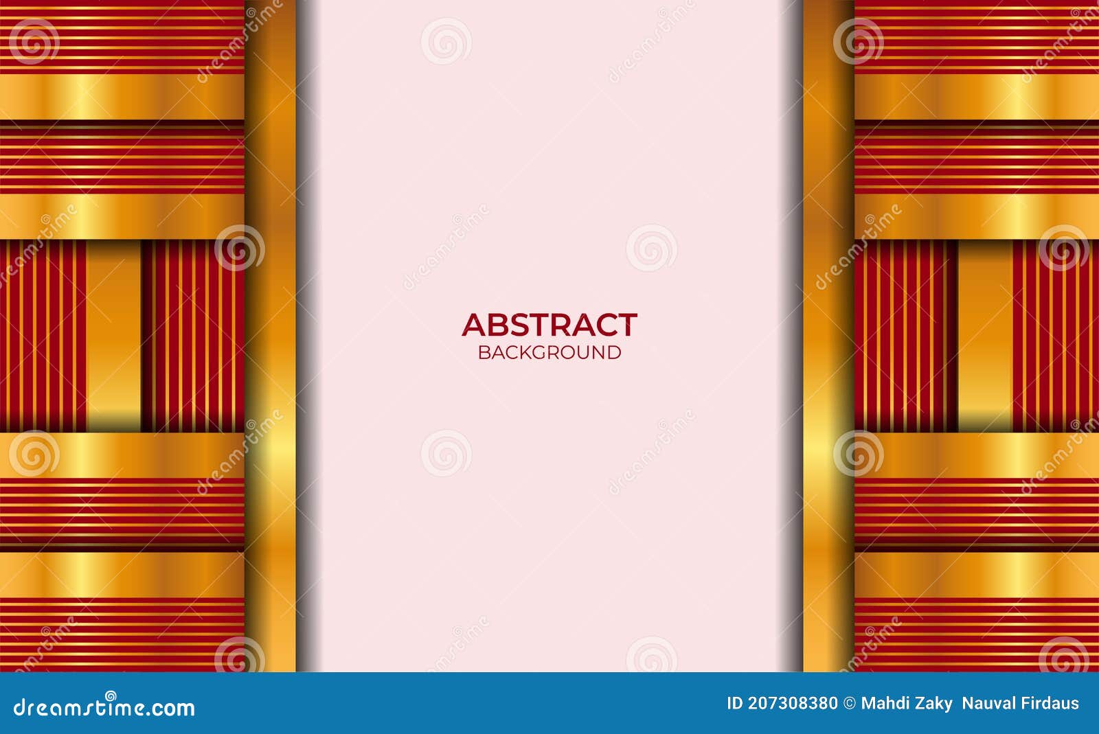 Design Abstract Red and Gold Stock Vector - Illustration of halftone ...