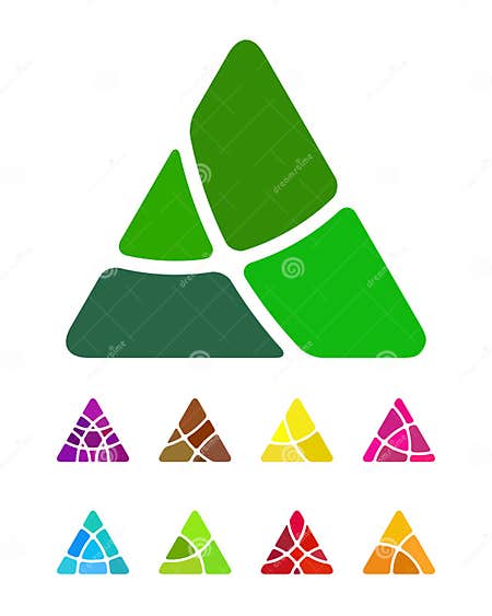Design Abstract Triangle Logo Element Stock Vector - Illustration of ...