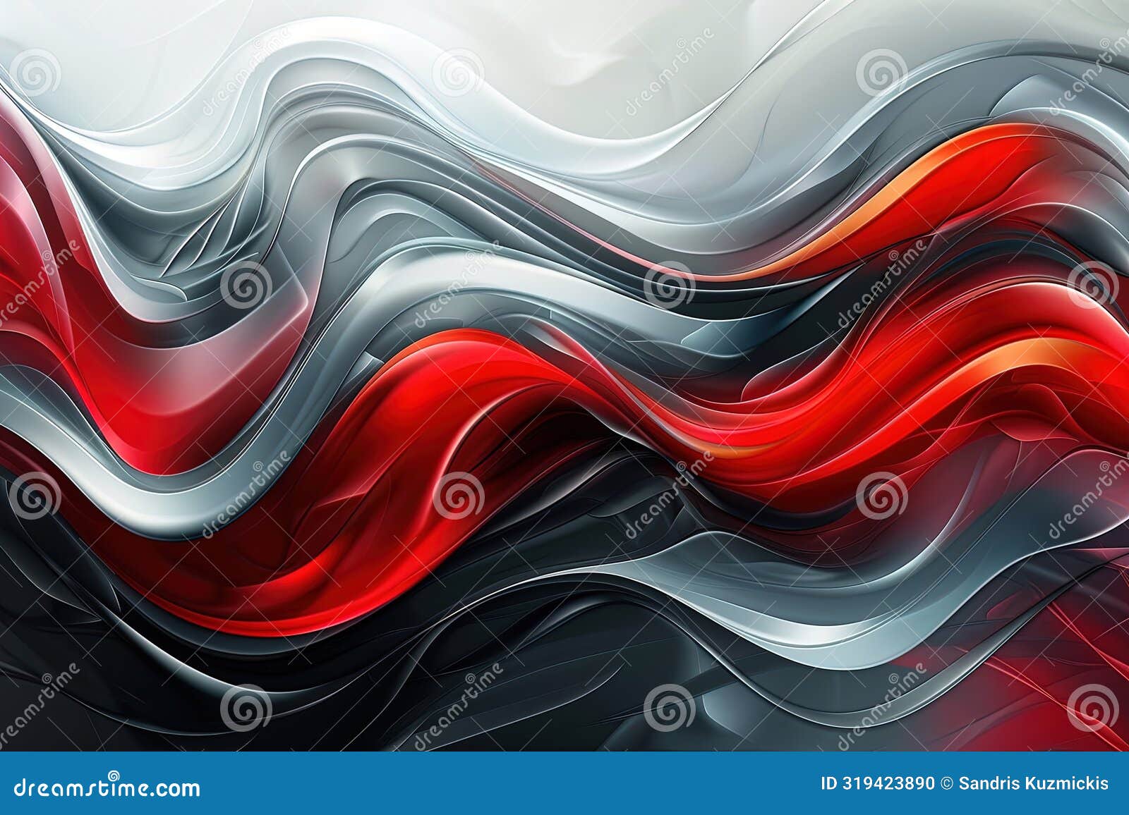 Design of Abstract Vector Background Using Red, Silver, and Black Color ...