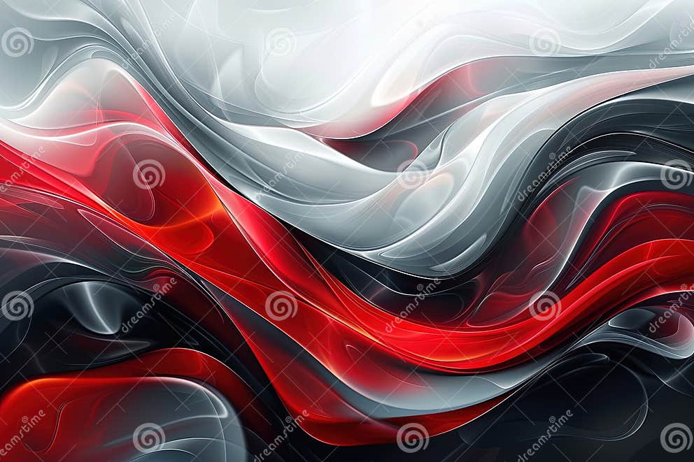 Design of Abstract Vector Background Using Red, Silver, and Black Color ...