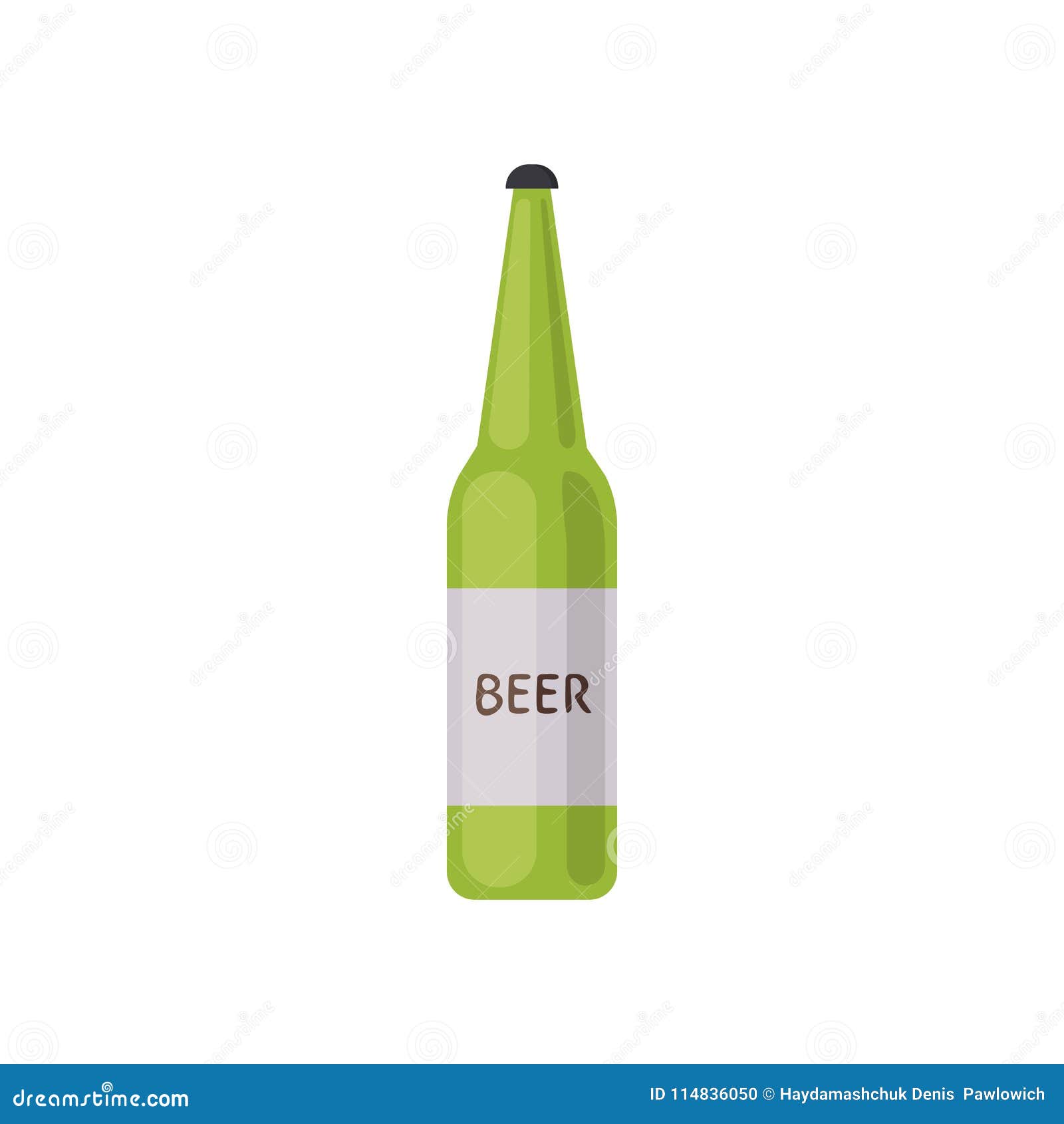 Design Alcohol Bottle Vector Illustration in Cartoon Style Stock Vector ...