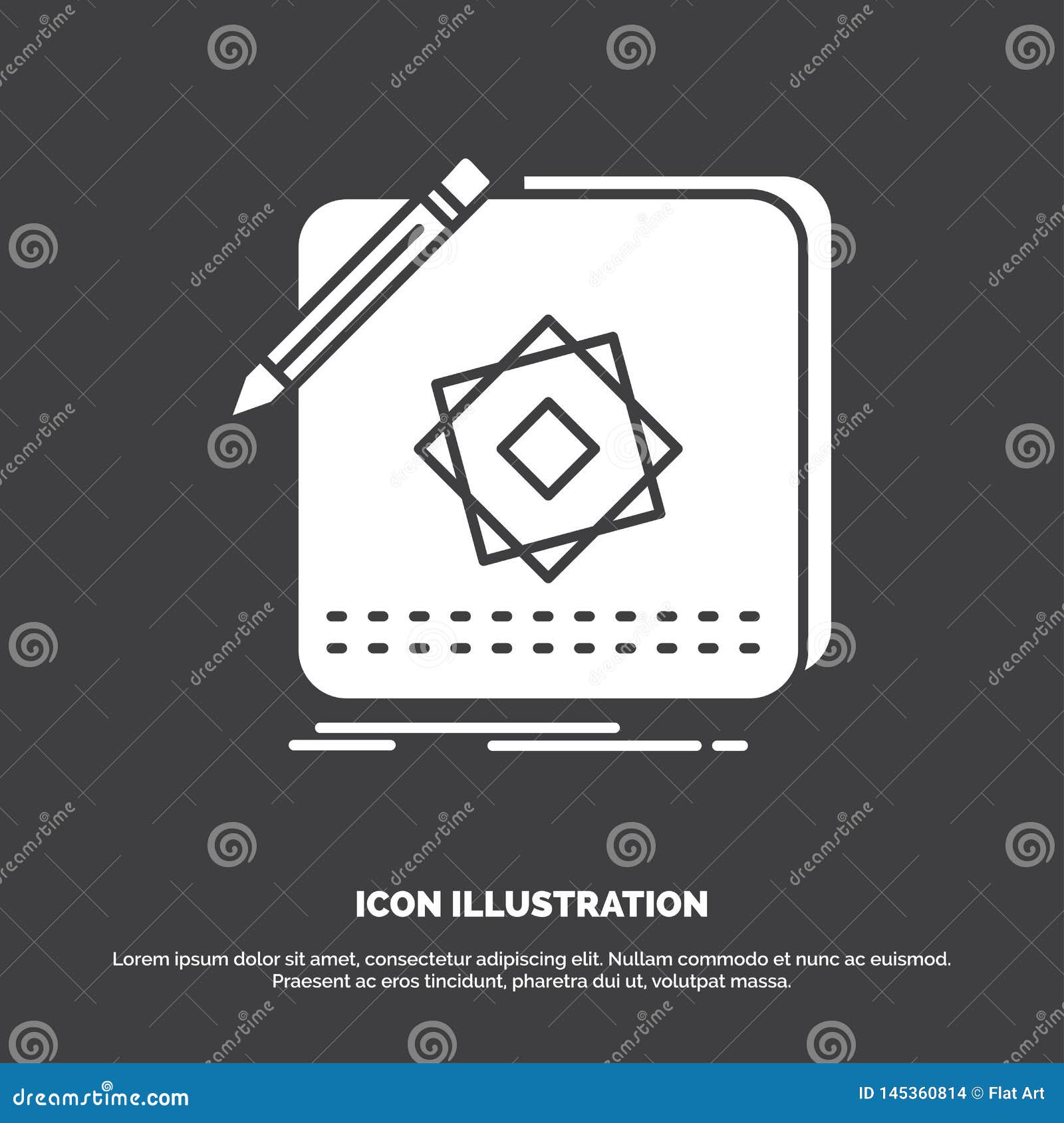 Design, App, Logo, Application, Design Icon. Glyph Vector Symbol for UI ...