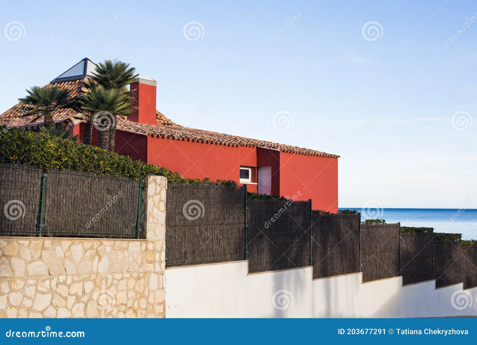 Design, Architecture and Building Concept -House Above Beach Stock ...