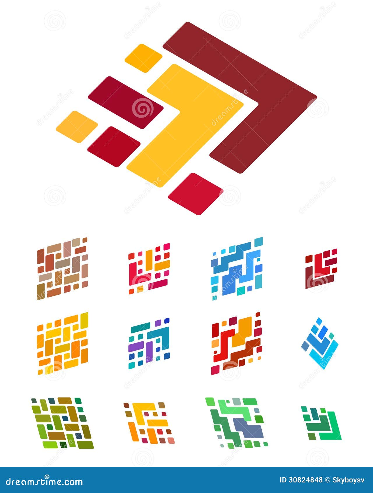 Design Arrow and Block Element. Stock Illustration - Illustration of ...