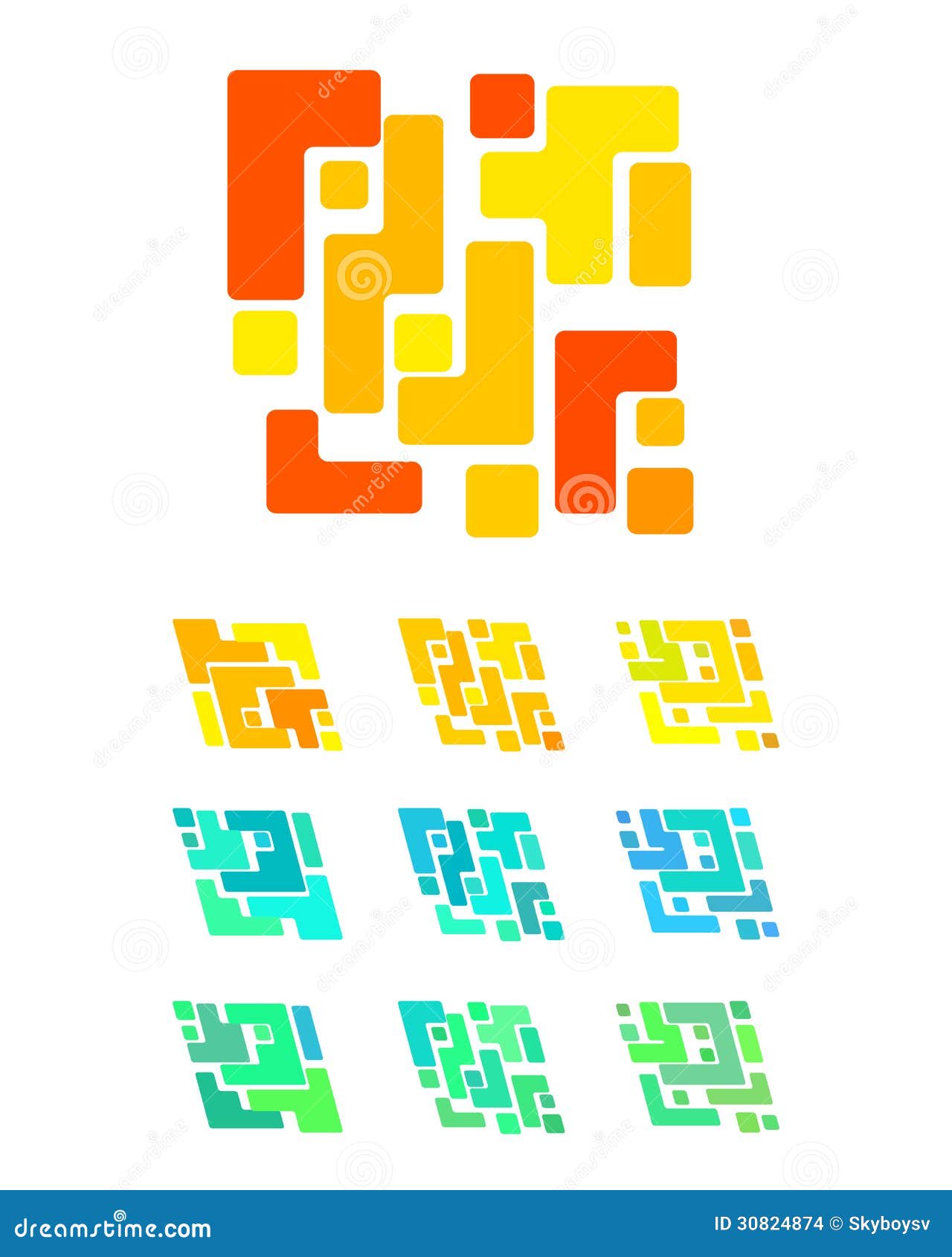 Design Arrow and Block Element. Stock Illustration - Illustration of ...