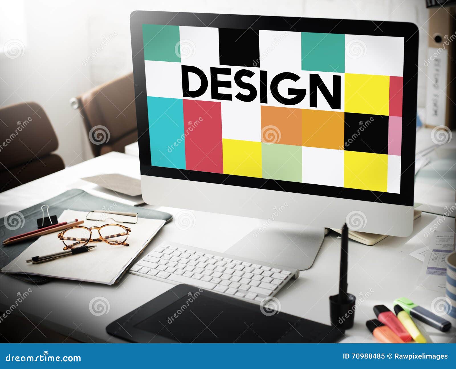 Design Art Creative Multicolor Word Concept Stock Image - Image of ...