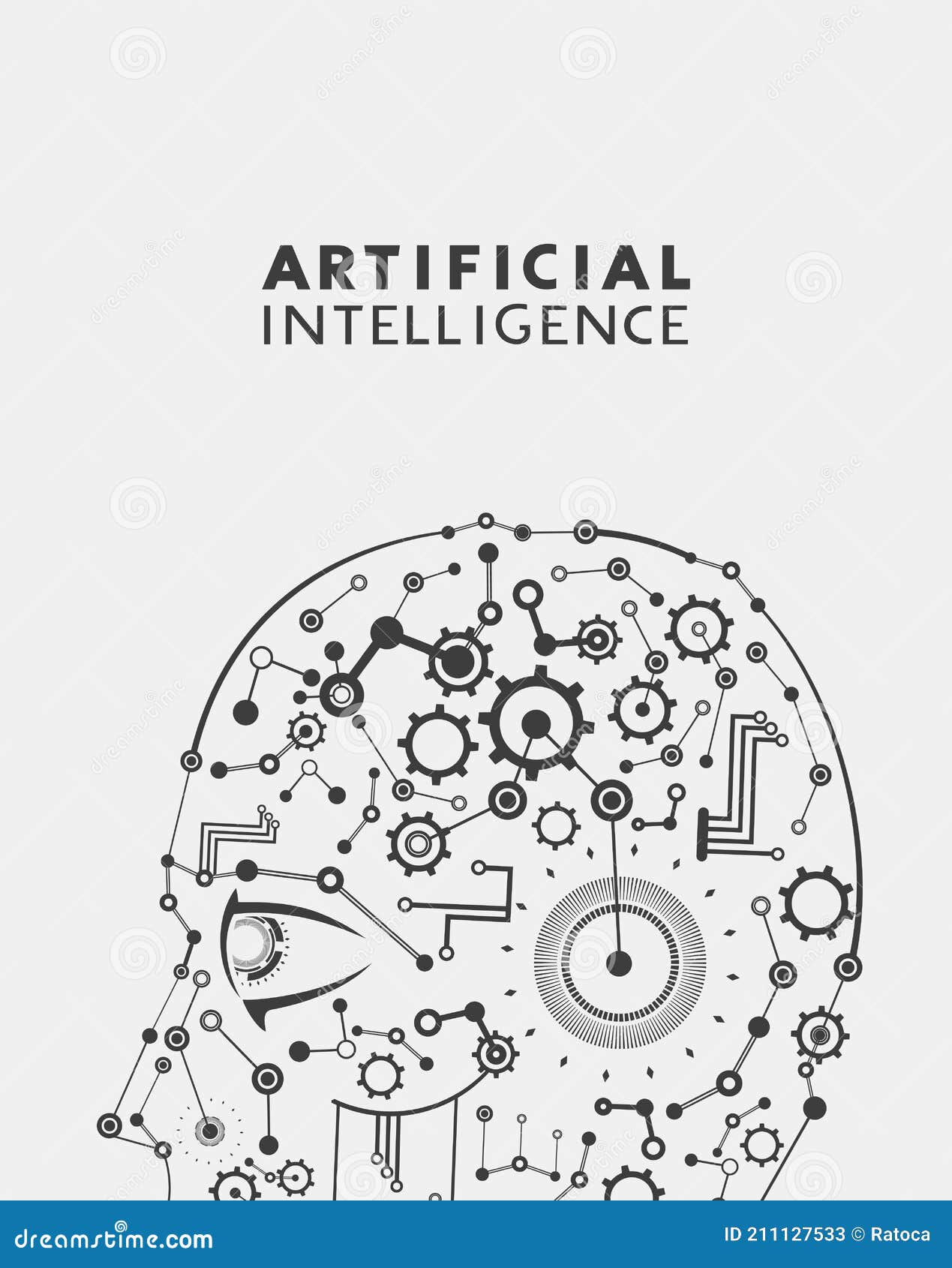 Design of Artificial Intelligence Illustration Stock Vector ...