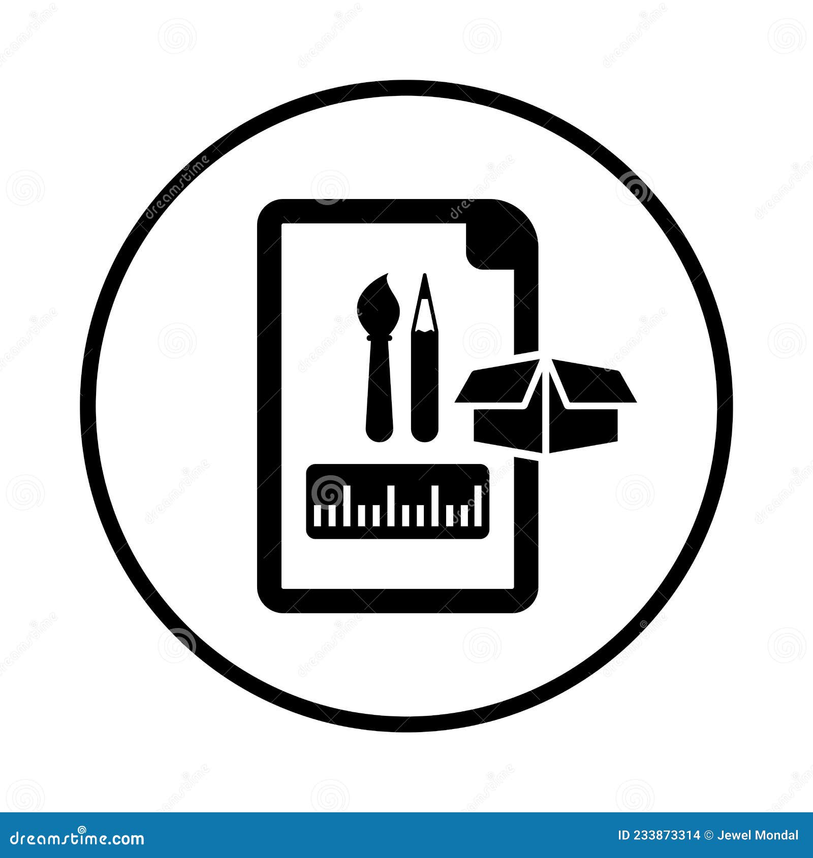 Design, Artistic, Creative, Product, List Icon. Black Vector Design ...