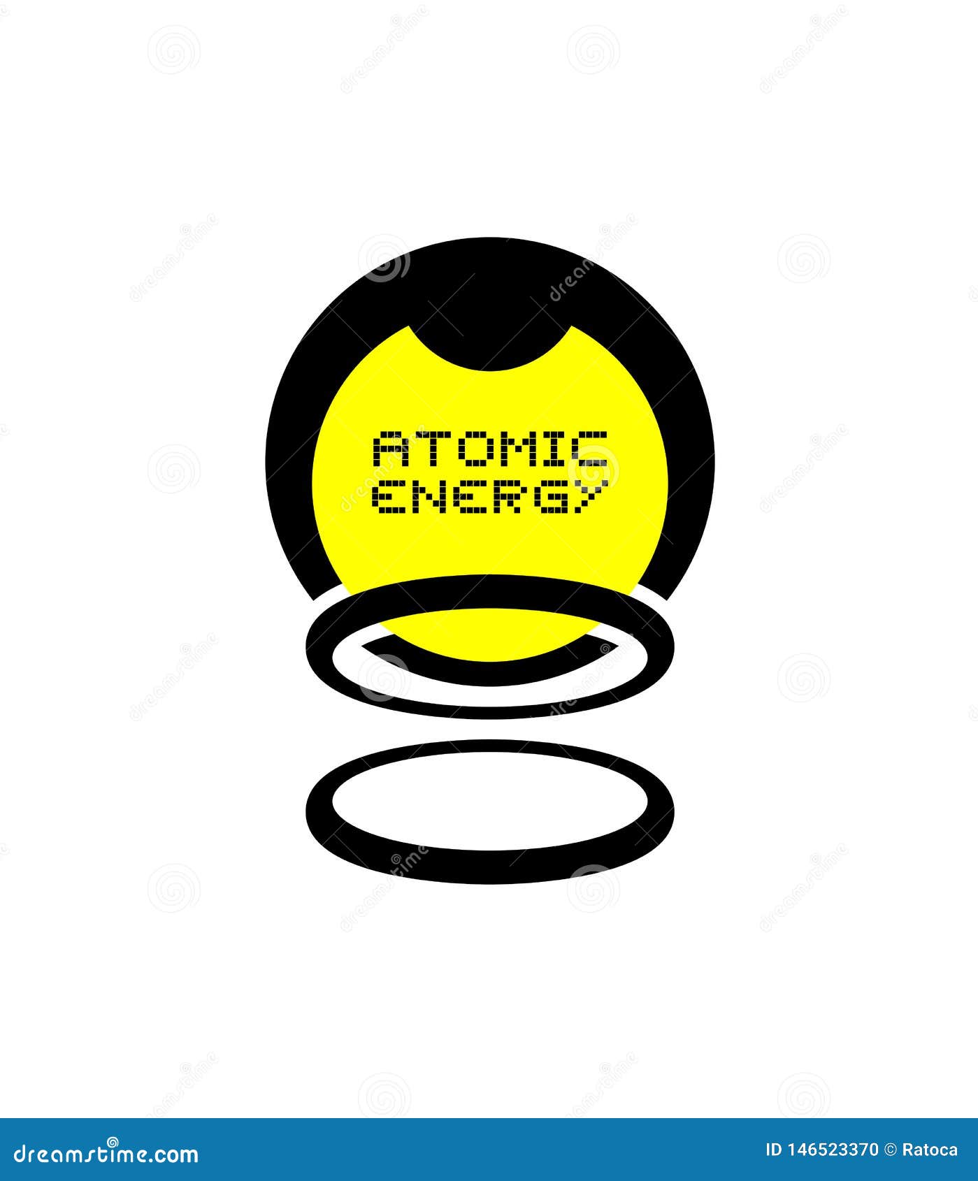 Design of Atomic Energy Symbol Stock Vector - Illustration of power ...