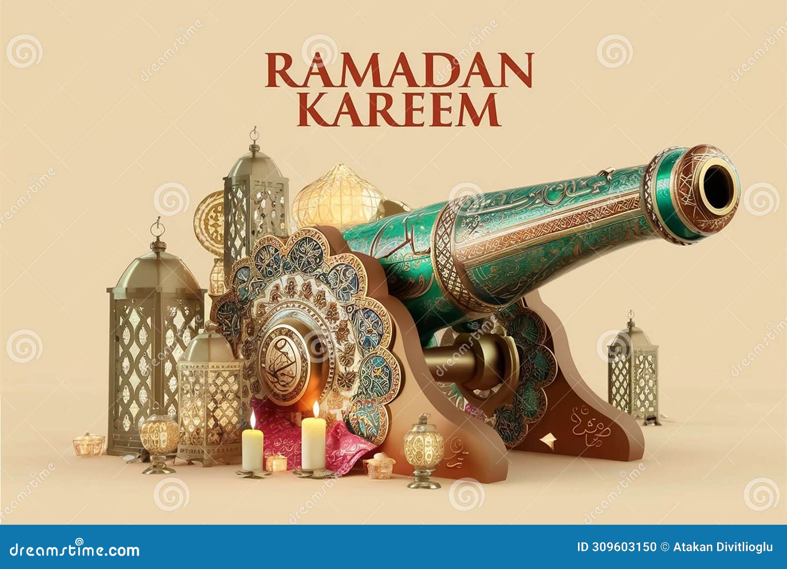 Design Background in Ramadan Style Stock Illustration - Illustration of ...