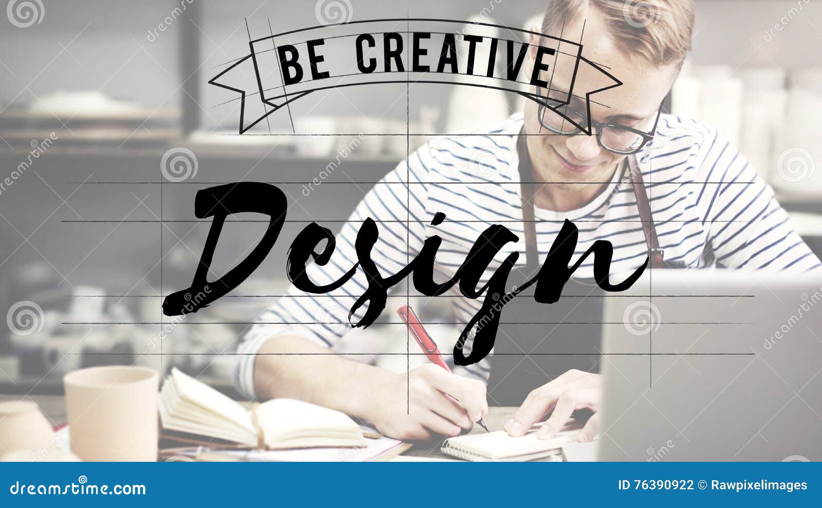 Design Be Creative Art Graphic Concept Stock Photo - Image of business ...