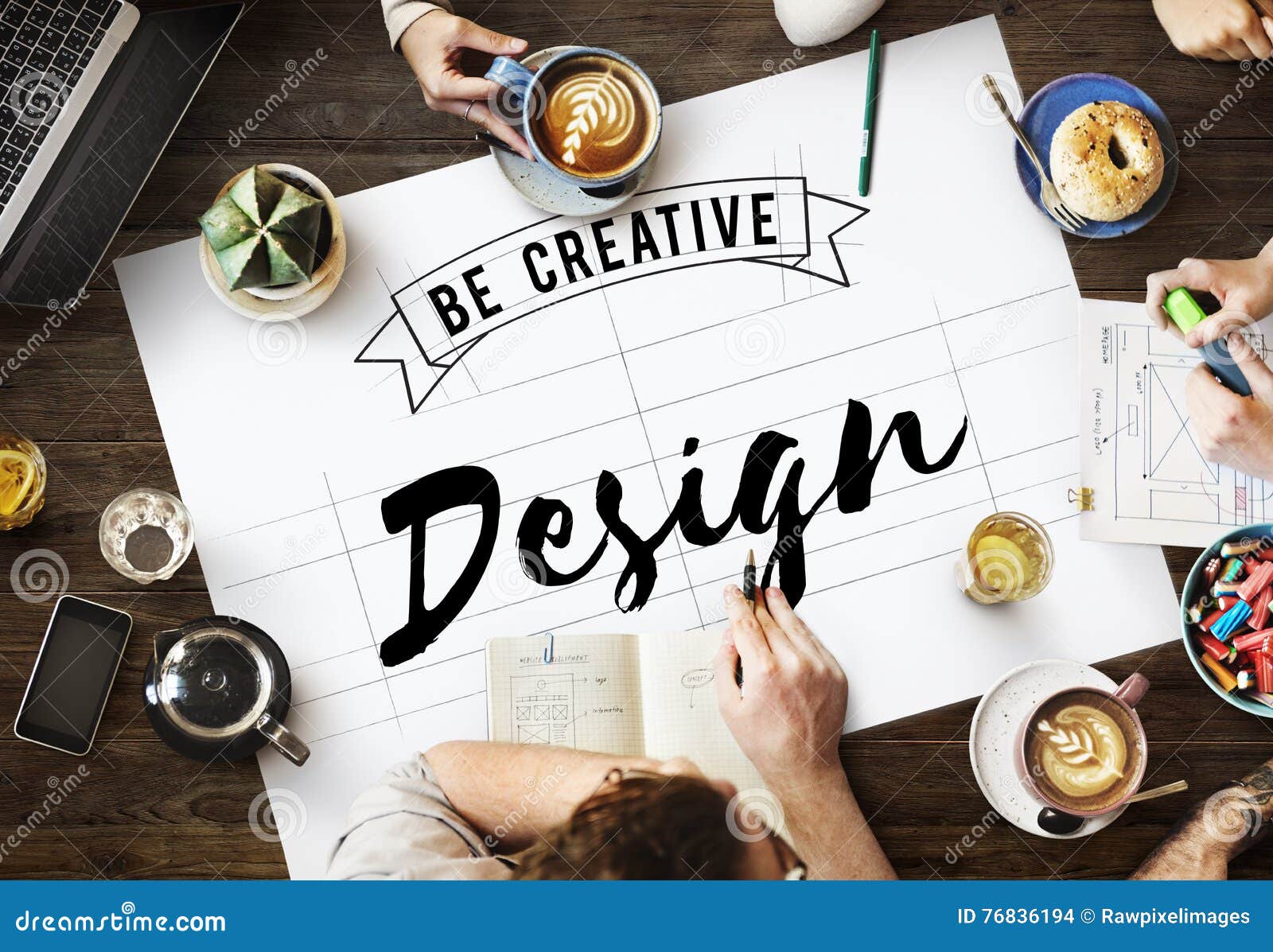 Design Be Creative Art Graphic Concept Stock Photo - Image of ...