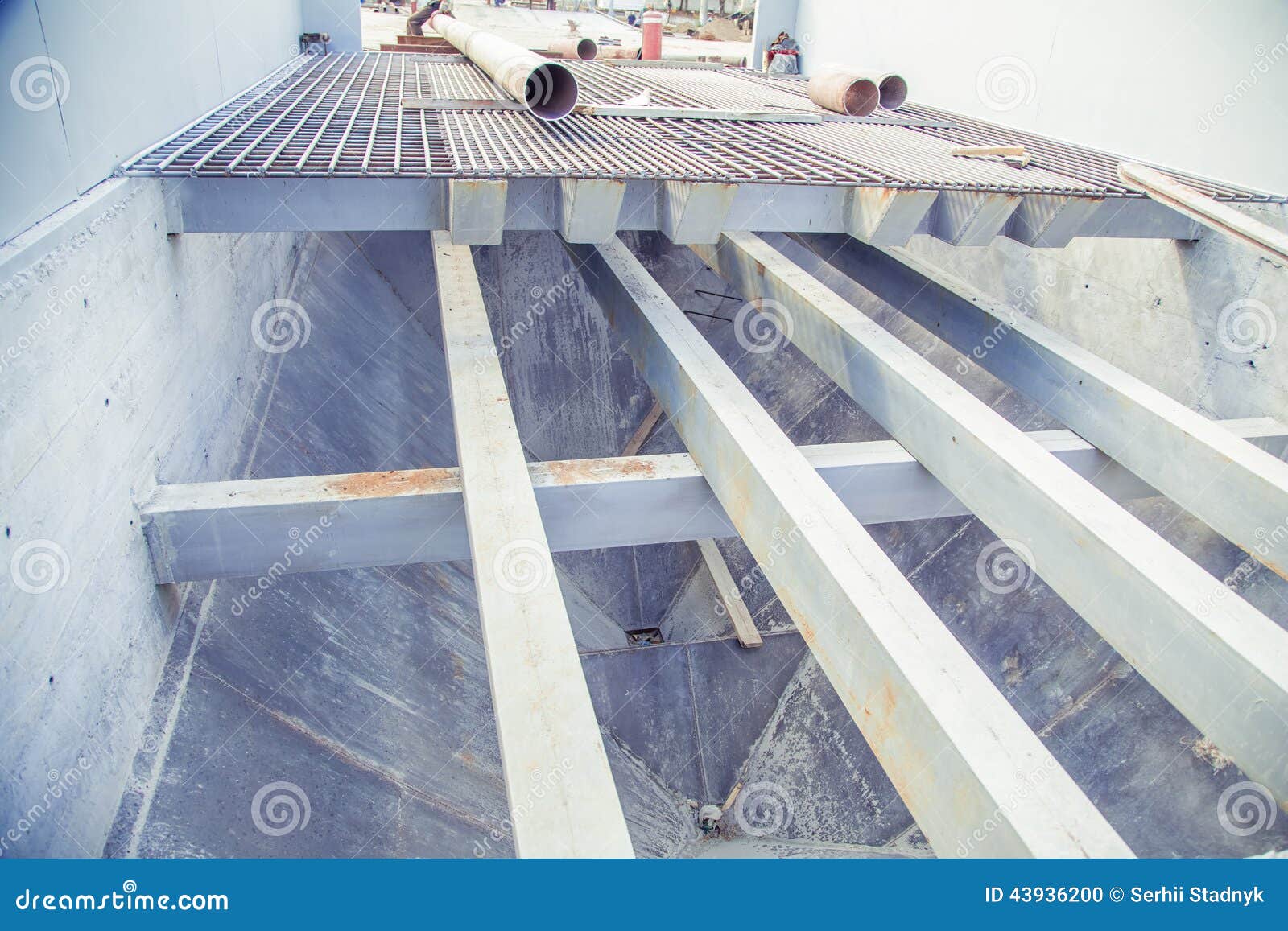Design Of Beams And Steel Platform System Stock Photo | CartoonDealer ...
