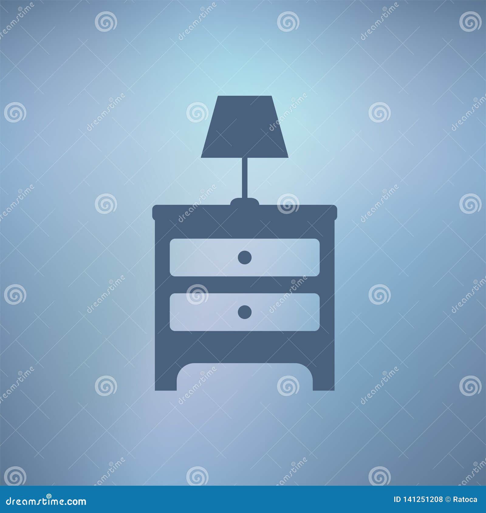 Design of bedside icon stock vector. Illustration of room - 141251208