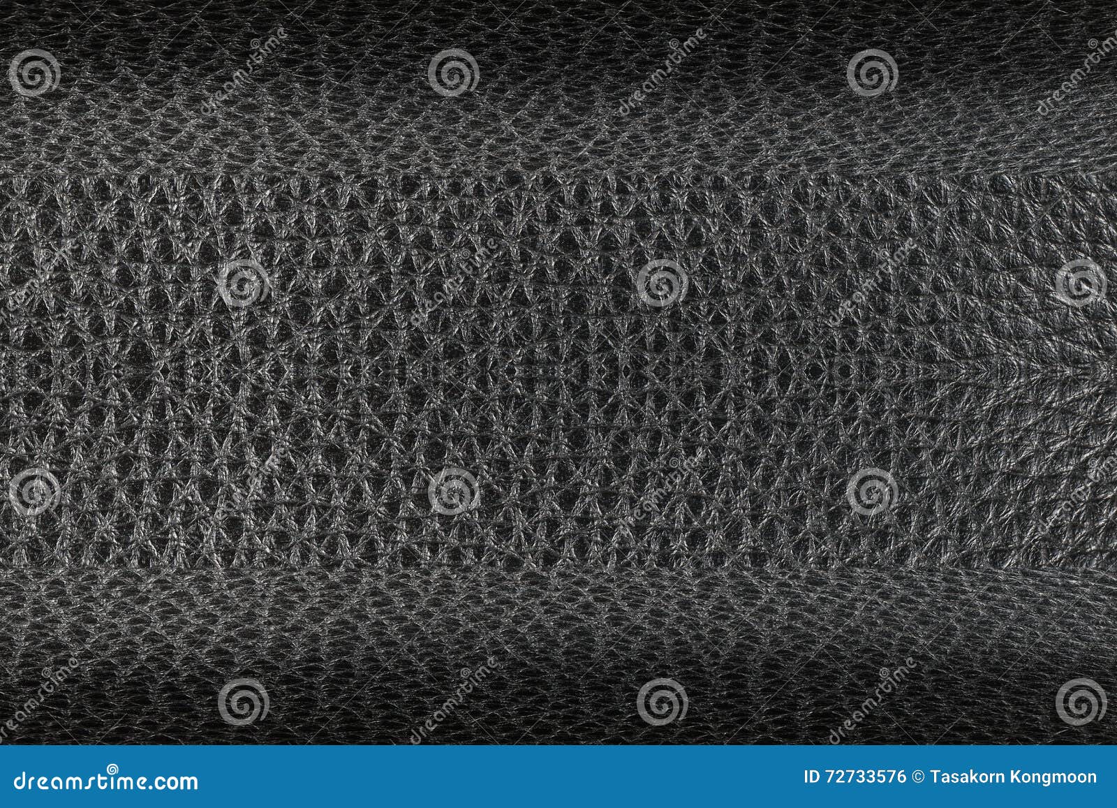 Design on Black Leather for Pattern and Background Stock Photo - Image ...