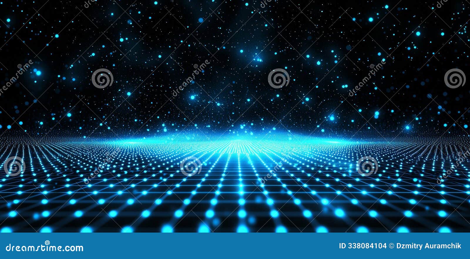 The Design of a Blue Digital Tech Circuit Grid Line on the Background ...