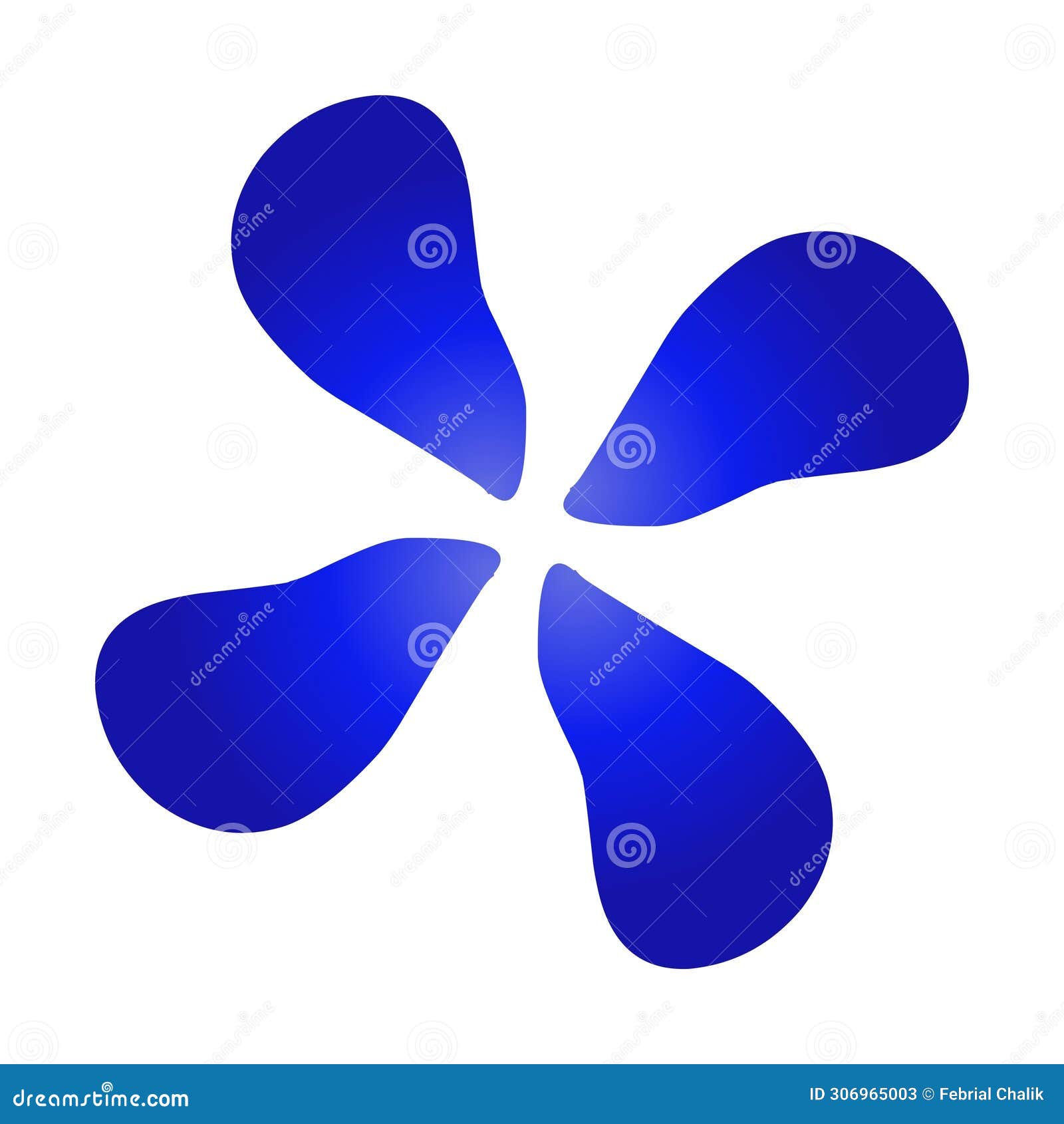 The Design of the Blue Wheel or Propeller is Suitable for Stickers ...