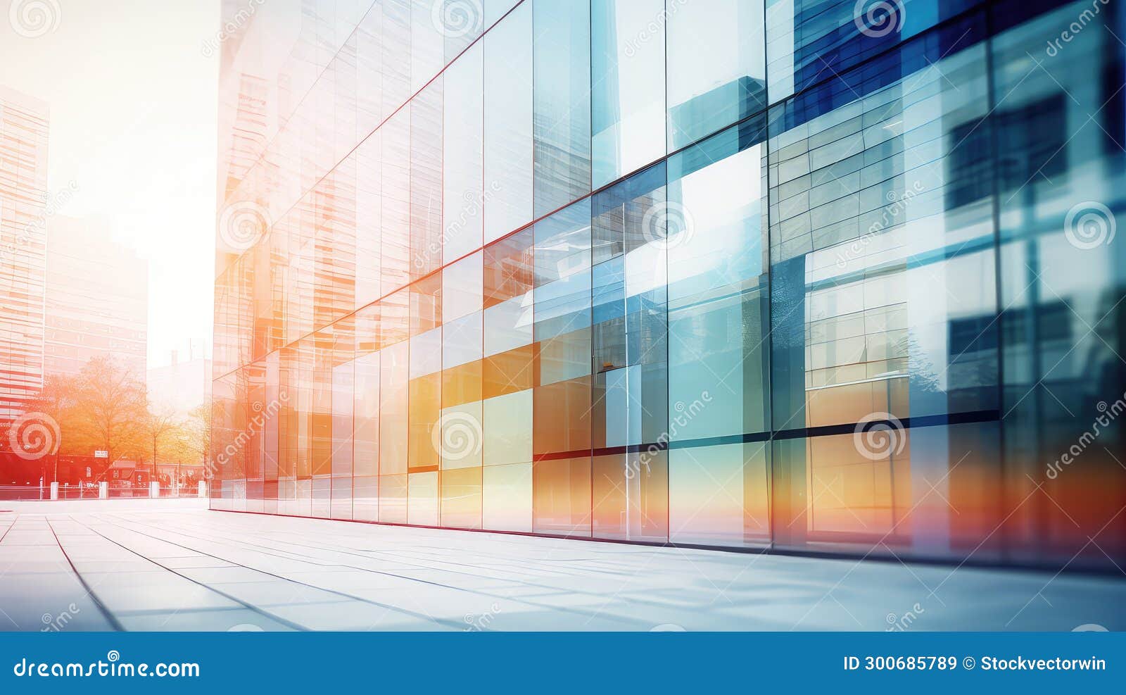 Design Blur Architecture Business Stock Illustration - Illustration of ...