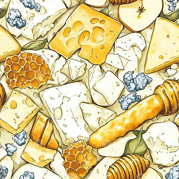 Design a Bold Pattern with Aged Cheddar, Seamless Tile Stock ...