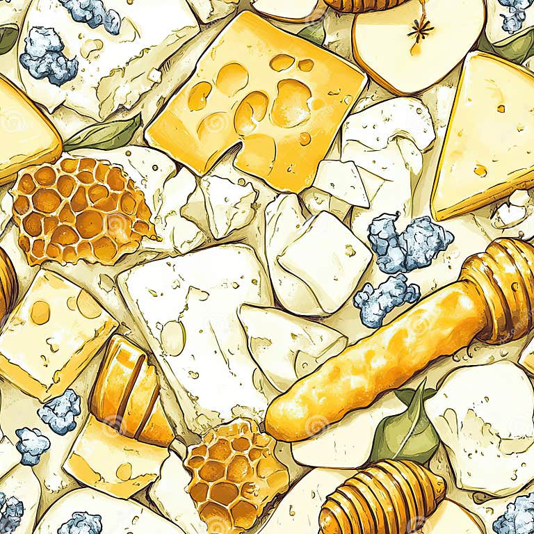 Design a Bold Pattern with Aged Cheddar, Seamless Tile Stock ...