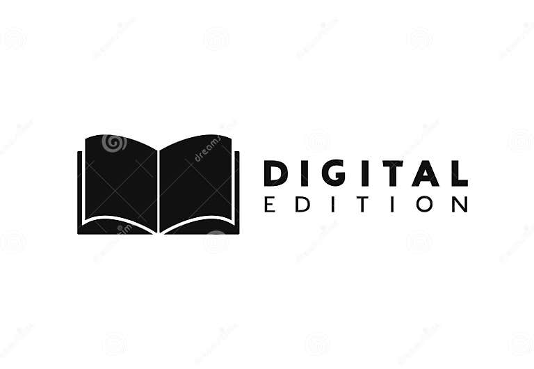 Design of Book Digital Edition Symbol Stock Vector - Illustration of ...