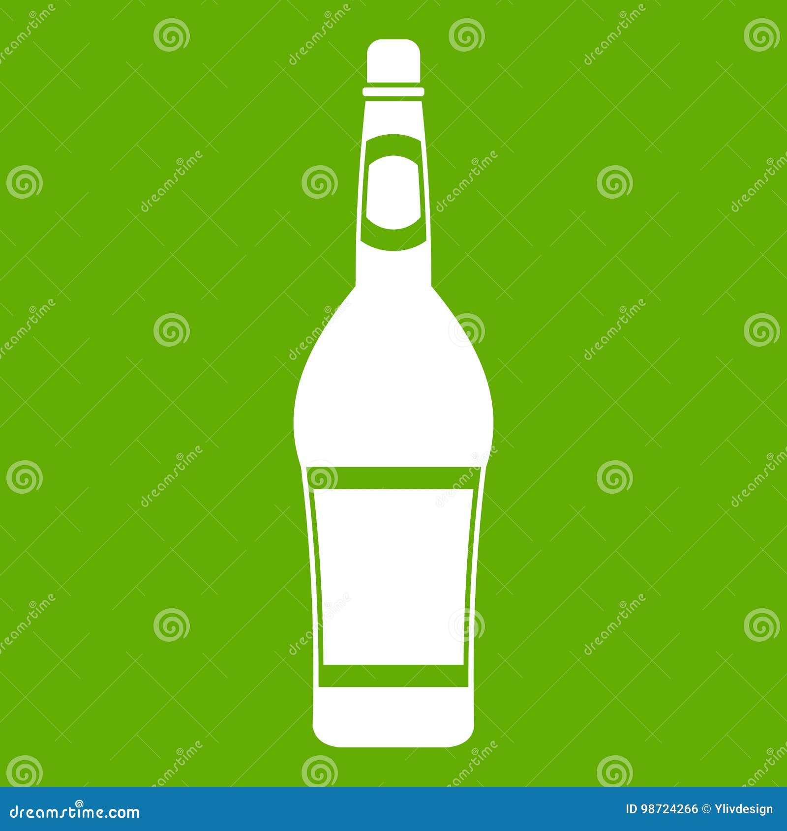 Design bottle icon green stock vector. Illustration of glass - 98724266