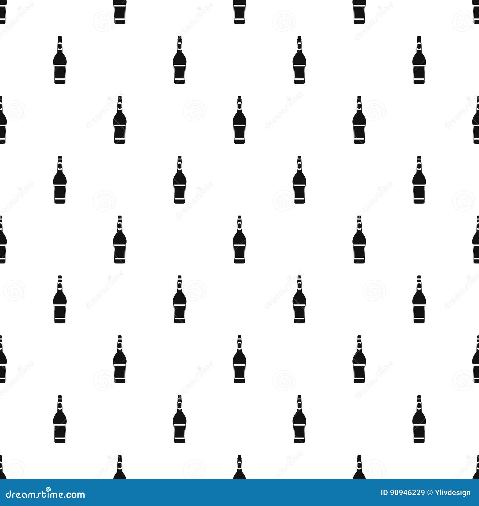 Design Bottle Pattern Vector Stock Vector - Illustration of bottle ...